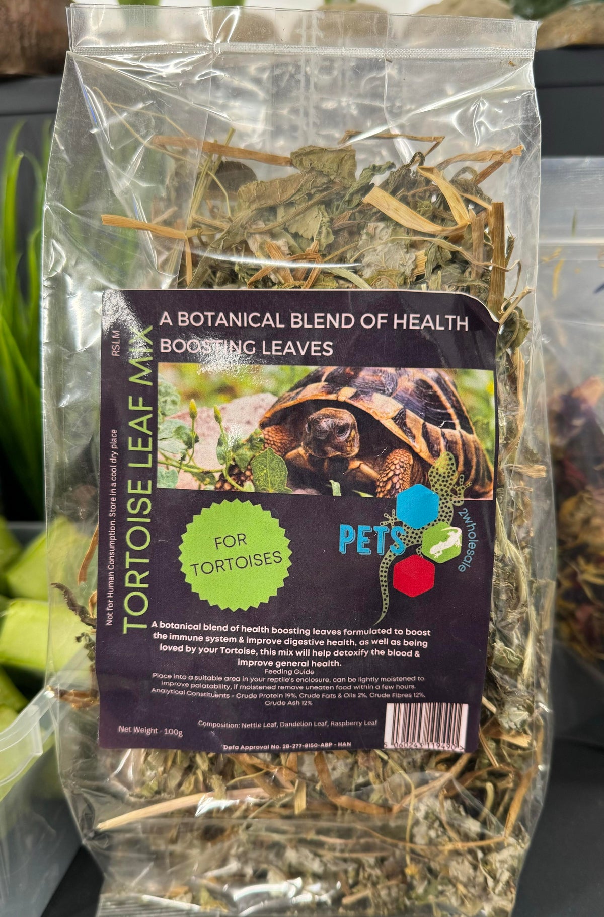 Tortoise Leaf Mix 100g — The Reptile Hotel