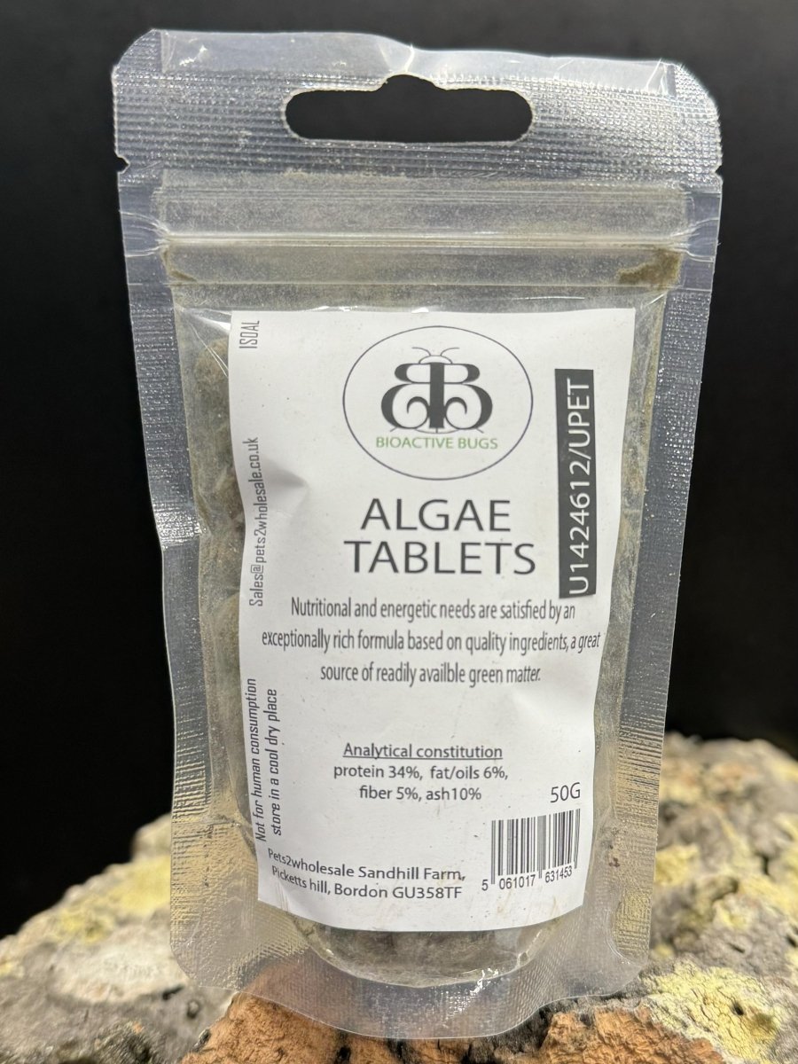 Bioactive Bugs - Algae Tablets 50g — The Reptile Hotel