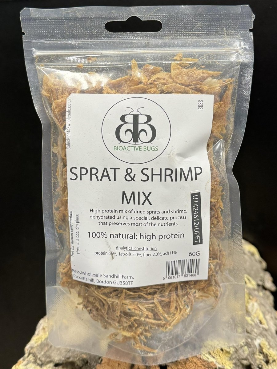 Bioactive Bugs - Sprat/Shrimp Mix 60g — The Reptile Hotel