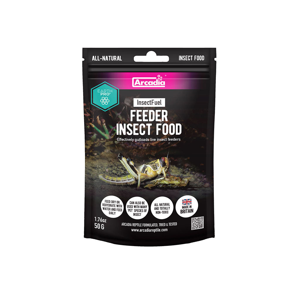 Arcadia Earth Pro Insect Fuel, 50g — The Reptile Hotel